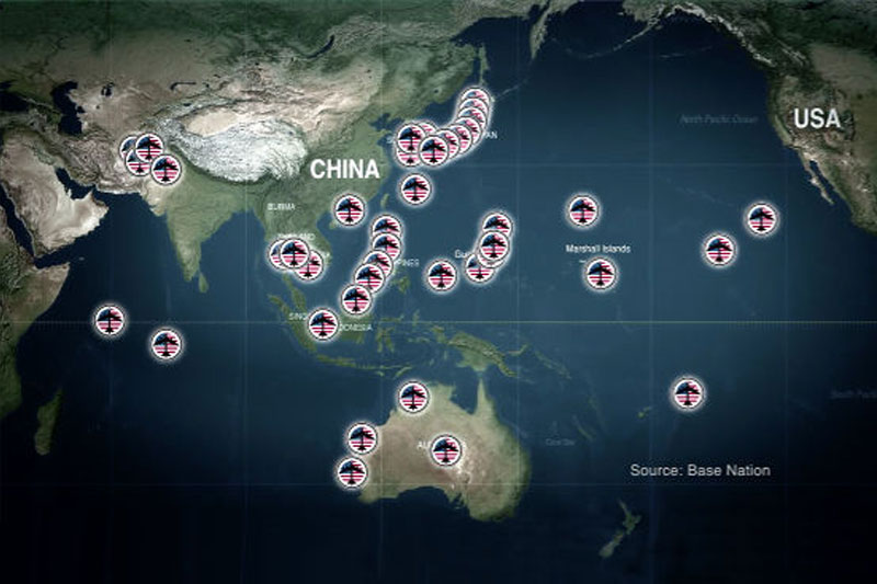 U.S. militarism toward China is part and parcel of American hegemony ...