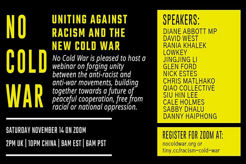 Uniting Against Racism & the New Cold War – 14 November webinar ...
