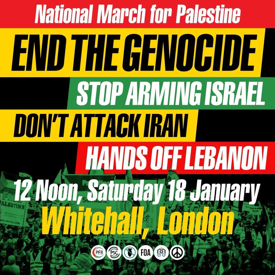 National Demonstration for Palestine – 18 January - Socialist Action